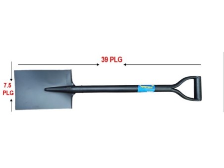 PALA PLANA CUADRADA JARDIN M/METALICO