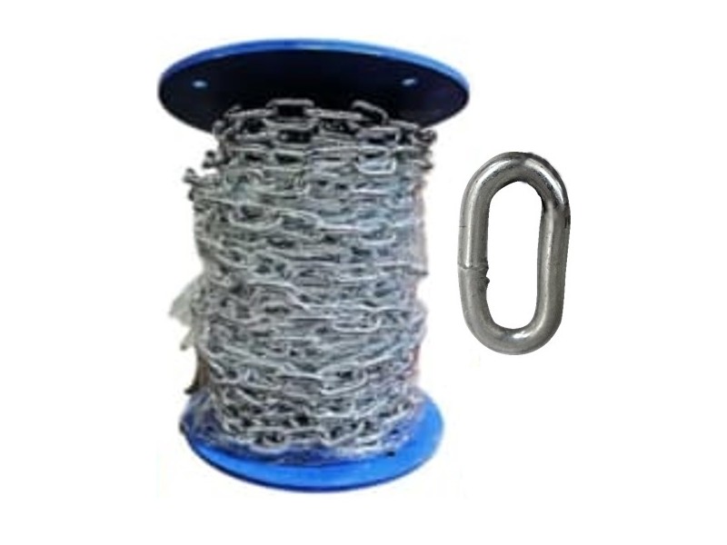 CADENA GALVANIZADA 3mm X 50 Mts - CARRETE